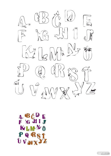 25+ Large Alphabet Letter Templates & Designs