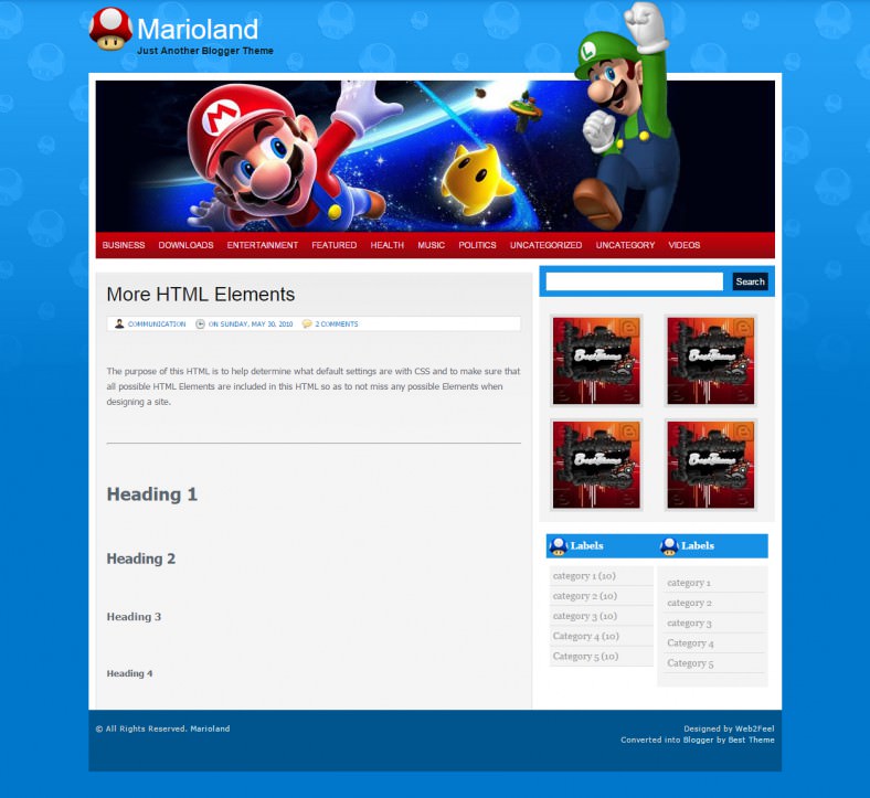 10 Best Cartoon Blogger Templates & Themes