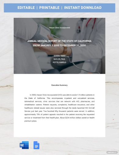 35+ Medical Report Templates - Docs, PDF, Word, Apple Pages