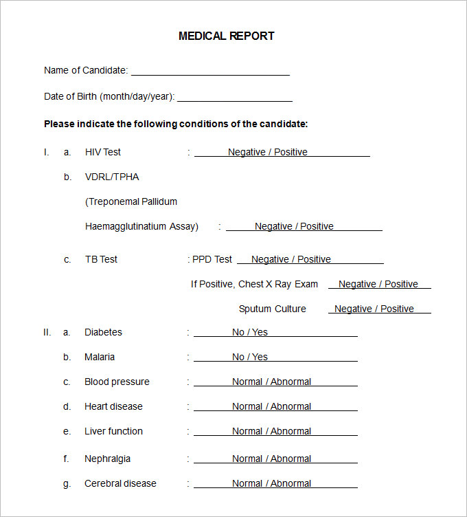 35+ Medical Report Templates - Docs, PDF, Word, Apple Pages