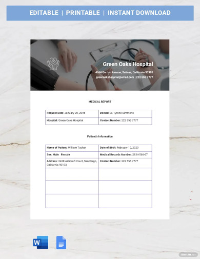 35+ Medical Report Templates - Docs, PDF, Word, Apple Pages