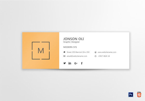 40+ Outlook Email Signature Templates - Samples, Examples & Formats