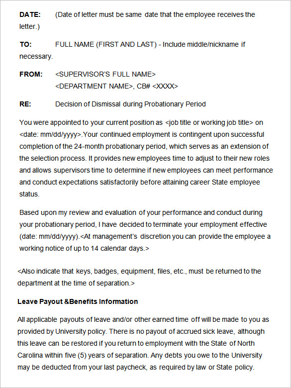 17+ FREE Sample Disciplinary Letter Templates - Word, Apple Pages ...
