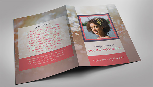 Free Obituary Program Template For Word Master Template