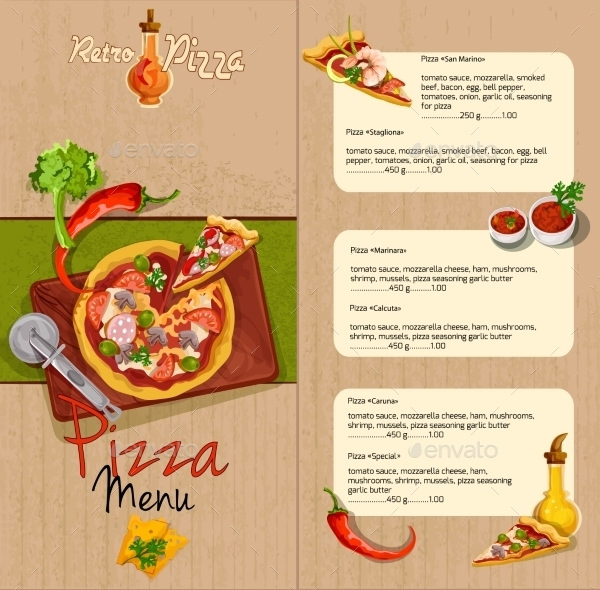 Pizza Menu - 37+ Free Templates in PSD, EPS Documents Download!