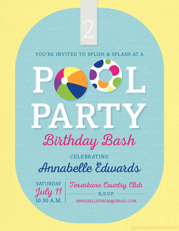 36+ Pool Party Invitation Templates - PSD, AI, Word