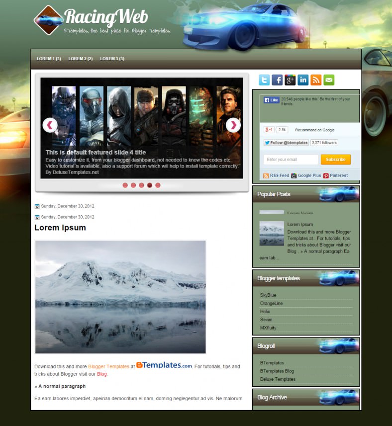 7 Best Automobile Blogger Templates & Themes