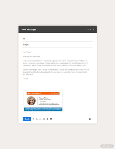 40+ Outlook Email Signature Templates - Samples, Examples & Formats
