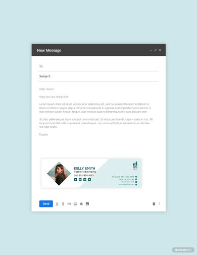 40+ Outlook Email Signature Templates - Samples, Examples & Formats