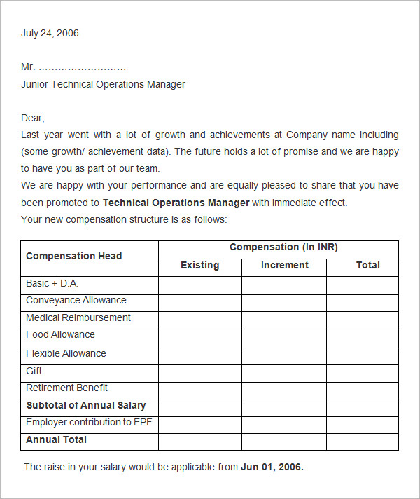 28+ Sample Appraisal Letters - PDF, DOC