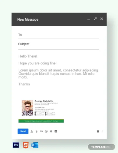 40+ Outlook Email Signature Templates - Samples, Examples & Formats