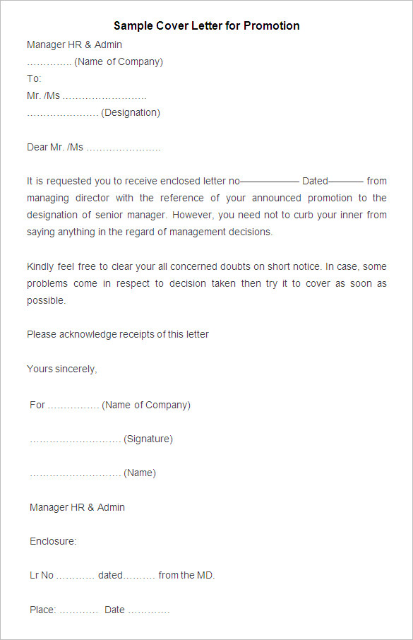 Sample Cover Letter Job Promotion Drugerreport732 web fc2