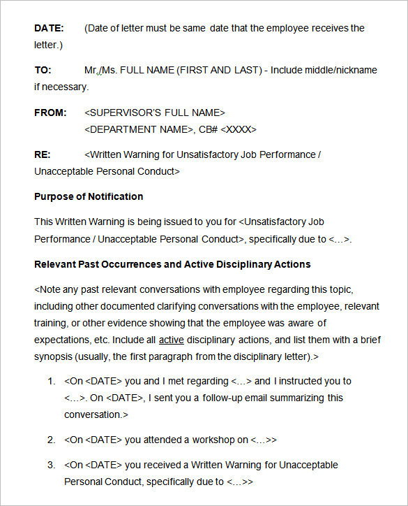 Casual Uniform View 39 Sample Letter Invite To Disciplinary Meeting