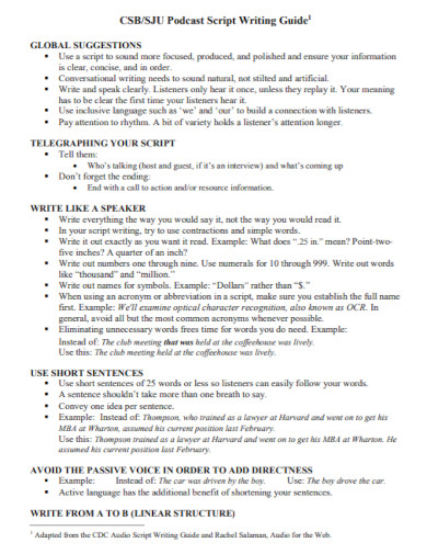 Free 14+ Script Writing Templates - DOC, PDF