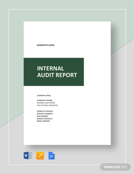 21+ Internal Audit Report Templates - Word, PDF, Apple Pages, Google Docs