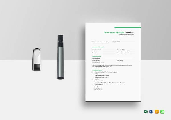 Termination Checklist Template - 26+ Free Word, Excel, PDF Documents ...