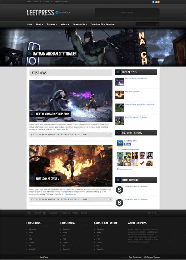 10 Best Cartoon Blogger Templates & Themes