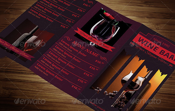 Wine Menu - 31+ Free Templates Download in PSD, EPS Documents