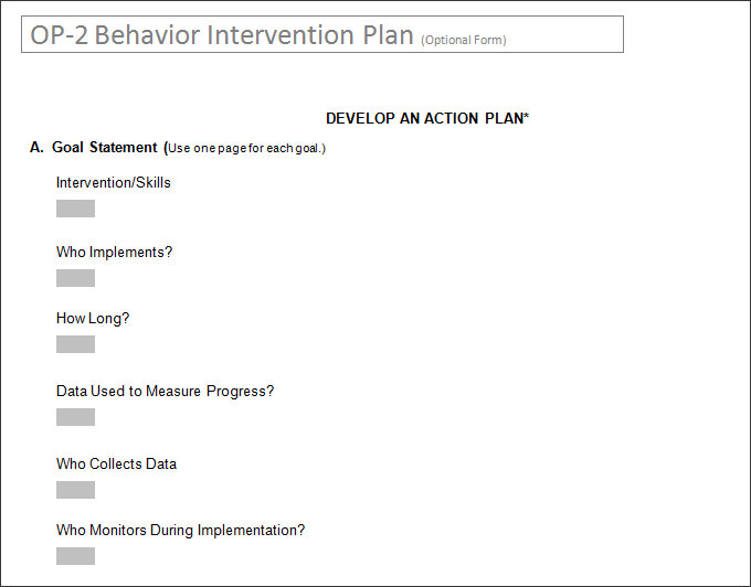 Behavior Intervention Plan Template - 4 Free Word, PDF Documents Download
