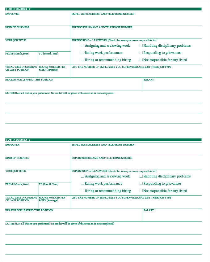 17+ Sample HR Application Forms & Templates - PDF, DOC