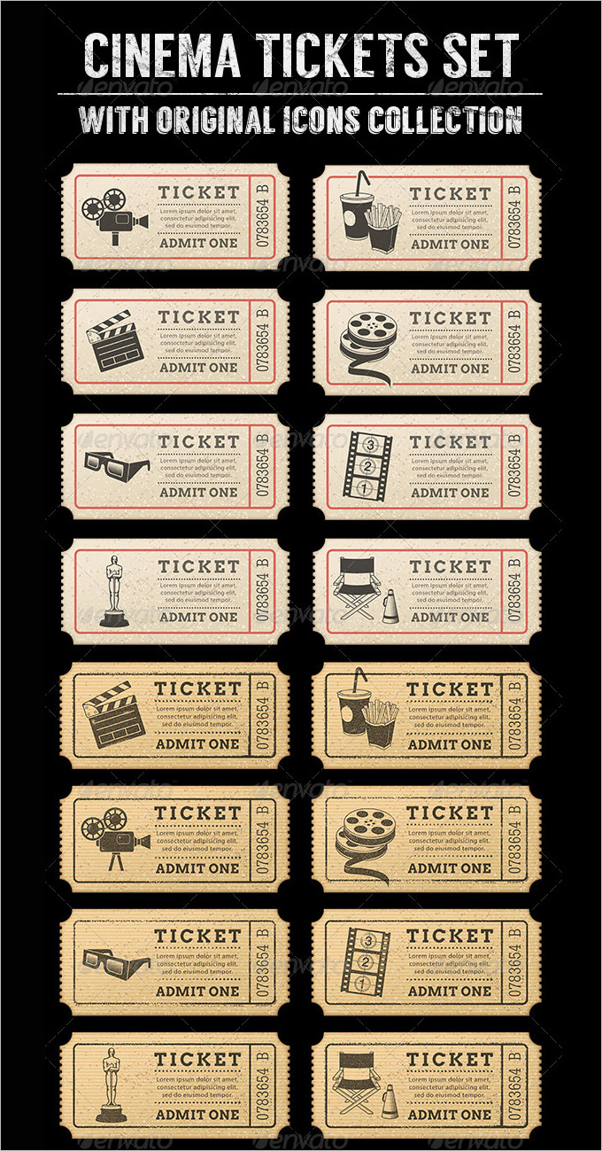 34+ Movie Ticket Templates - PSD, AI, Word
