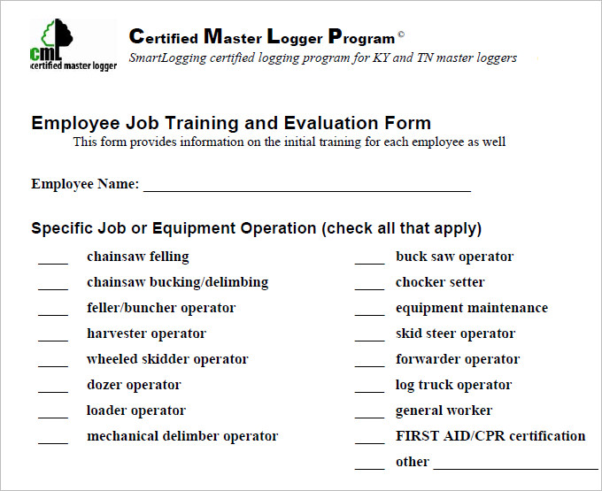 17+ FREE Sample HR Evaluation Forms & Examples - Word, PDF, PSD