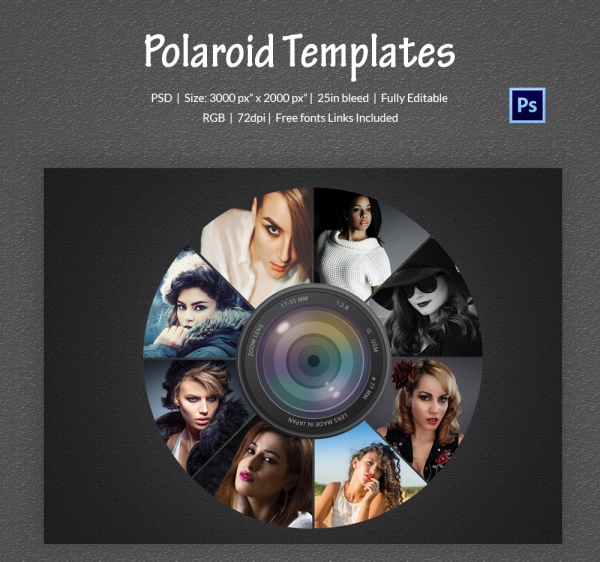 Polaroid Template - 41+ Free PSD Format Download