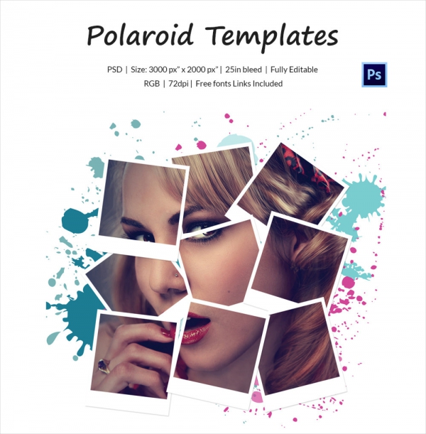 Polaroid Template - 41+ Free PSD Format Download