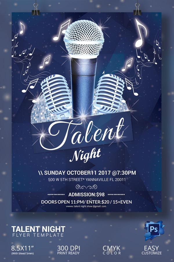 16 Amazing Talent Show Flyer Templates PSD Free Premium Templates