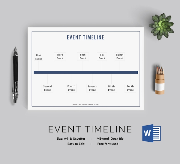 47+ Blank Timeline Templates - PSD, DOC, PDF