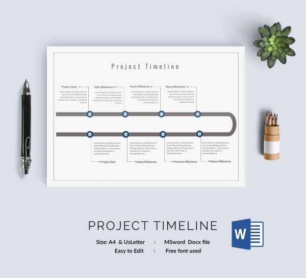 47+ Blank Timeline Templates - PSD, DOC, PDF