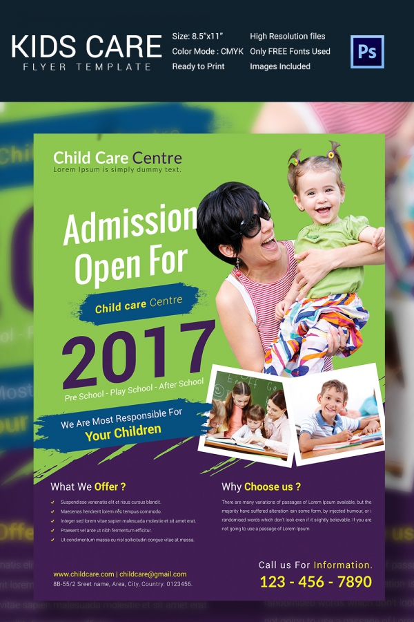 Daycare Flyer Templates Free