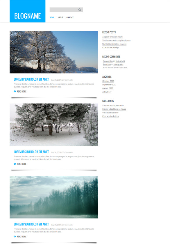 32+ Blogger Mobile Themes & Templates