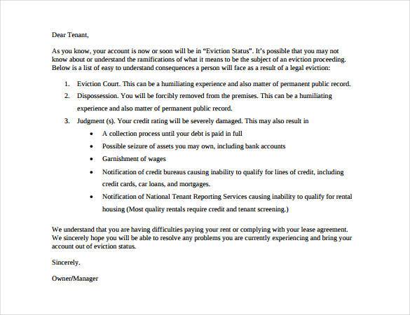 22+ Sample Eviction Notice Templates - PDF, Google Docs, MS Word, Apple ...