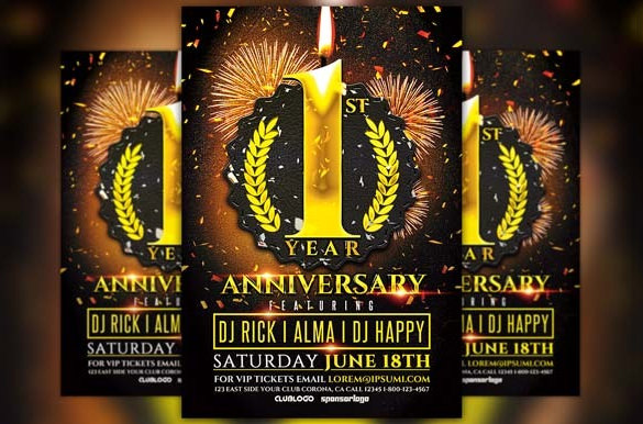 18 Best Anniversary Flyer Templates PSD AI InDesign