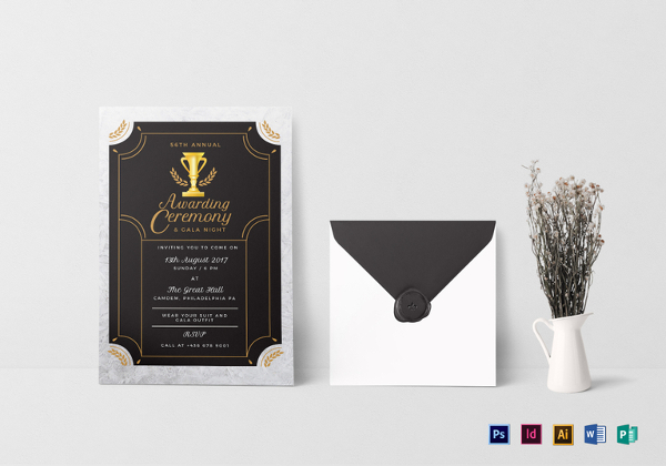 15+ Award Invitation Templates - PSD, Word, AI