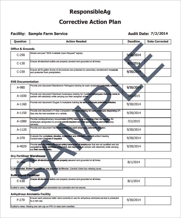 22+ Corrective Action Plan Templates - Google Docs | MS Word | Apple ...