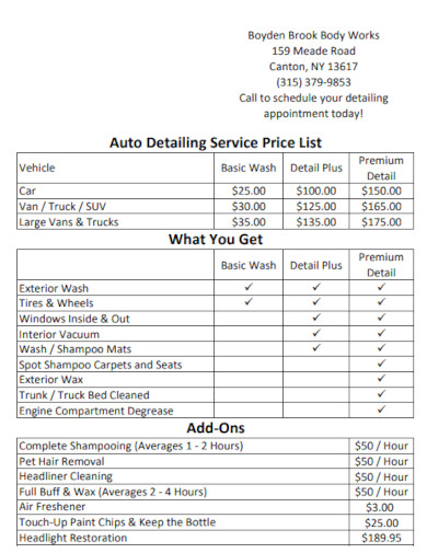 Free 40+ Price List Templates, DOC, PDF, Excel, PSD