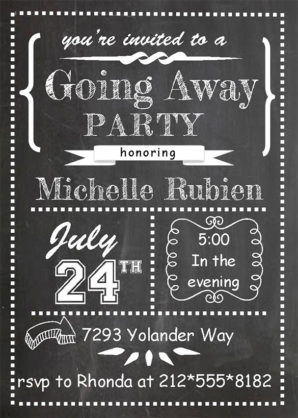 Farewell Party Invitation Template 29 Free PSD Format Download 
