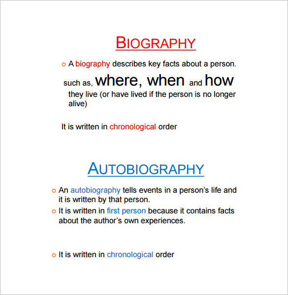 24+ Autobiography Outline Templates & Samples - DOC, PDF