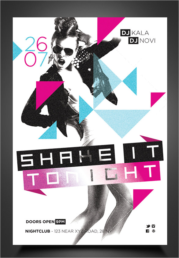 21 Black And White Flyer Templates PSD AI InDesign
