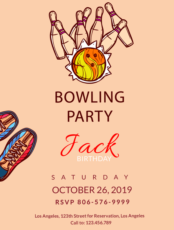 24+ Outstanding Bowling Invitation Templates & Designs! - PSD, AI