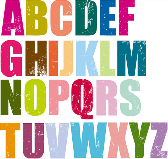 Free Printable Coloured Alphabet Letters Printable Templates