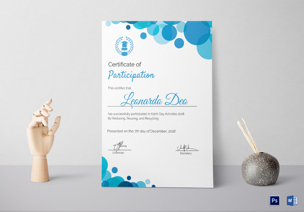31+ Participation Certificate Templates in Illustrator | InDesign | MS ...