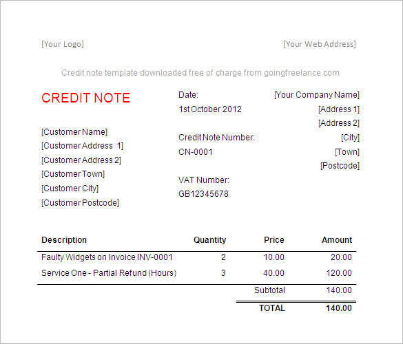Credit Memo Template - 18+ Free Word, Excel, PDF Documents Download!