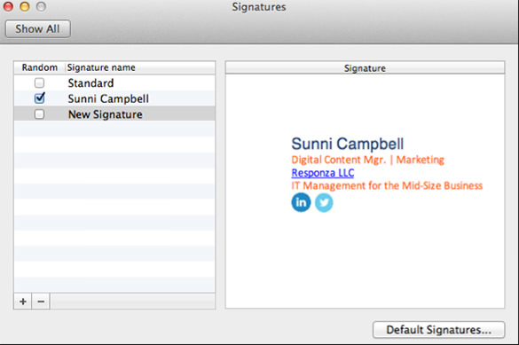 40+ Outlook Email Signature Templates - Samples, Examples & Formats