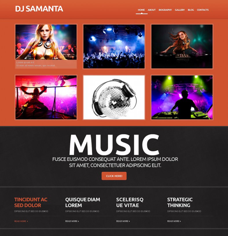 20+ Amazing DJ HTML Templates & Themes | Free & Premium Templates