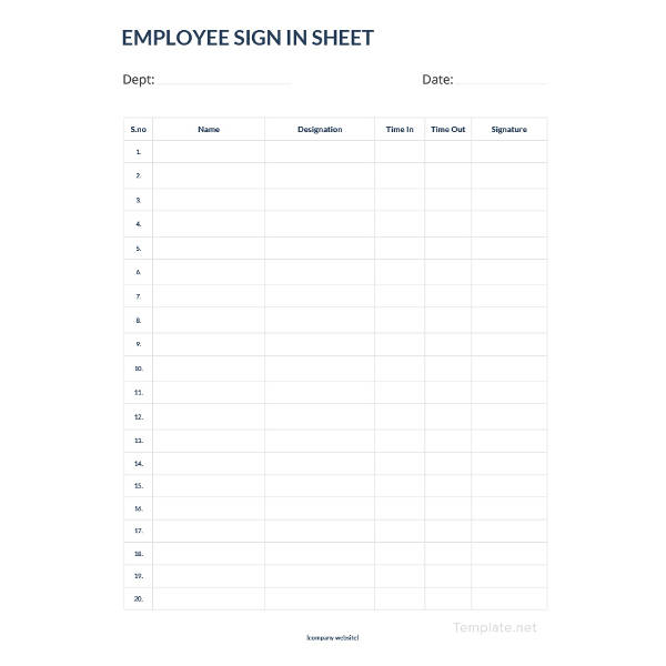 91+ Sign In Sheet Templates - DOC, PDF
