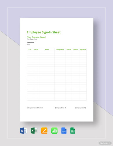 91+ Sign In Sheet Templates - DOC, PDF