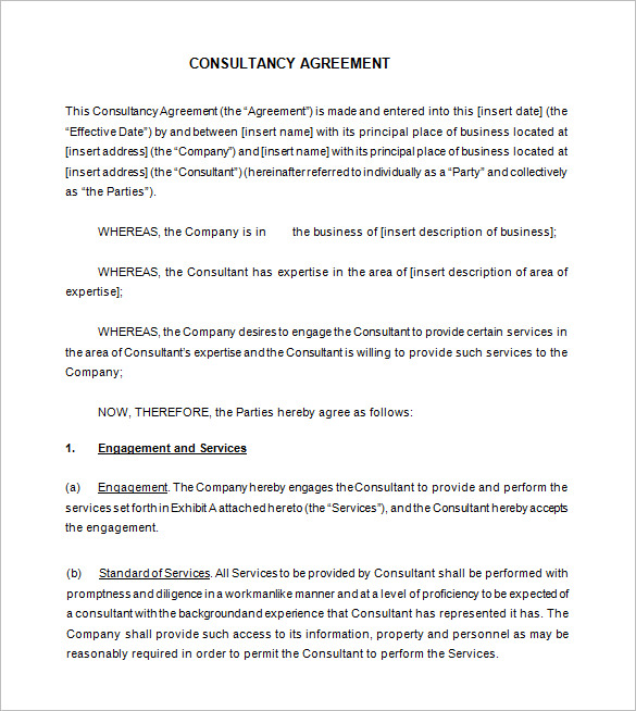 16 Consultant Contract Templates Word Google Docs PDF Documents 
